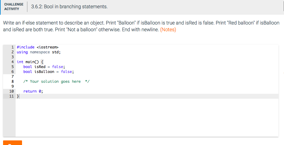 Solved Write an if-else statement to describe an object. | Chegg.com