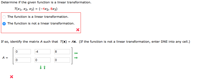 Solved Determine if the given function is a linear | Chegg.com