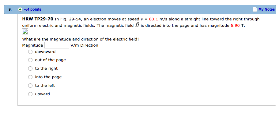 Solved In Fig 29 54 An Electron Moves At Speed V 83 1