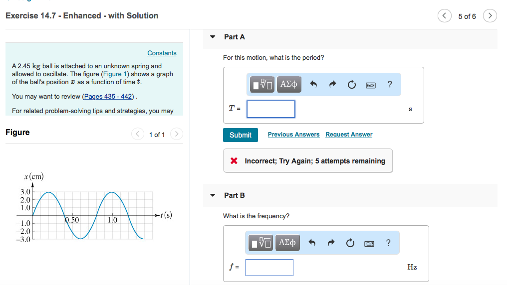 Solved Exercise 14.7- Enhanced - with Solution 5 of 6 Part A | Chegg.com
