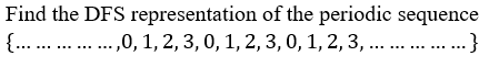 Solved Find the DFS representation of the periodic sequence | Chegg.com