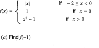 Solved f(x) = Find f( - 1) | Chegg.com
