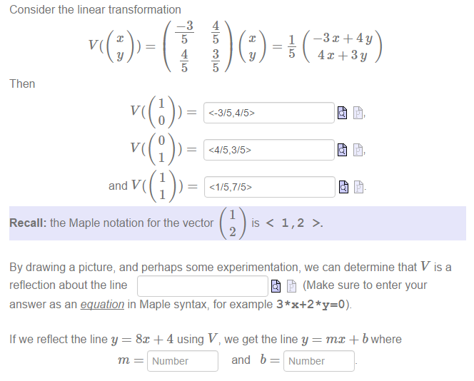 Solved Consider The Linear Transformation V X Y 3 5