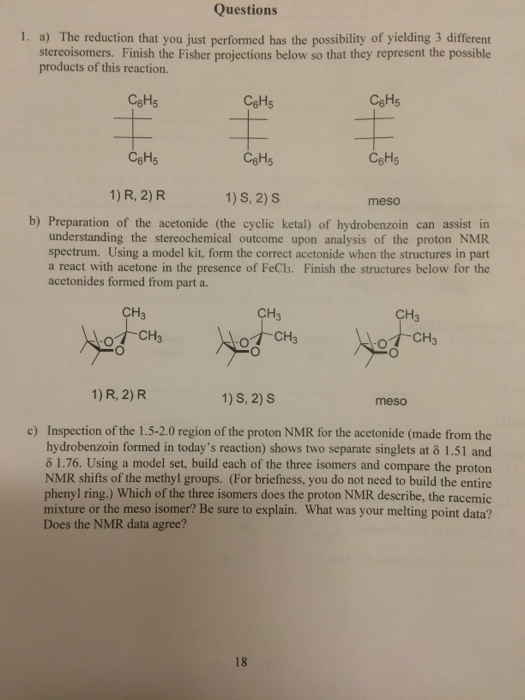 Solved Reduction of Benzil to Hydrobenzoin Sodium | Chegg.com