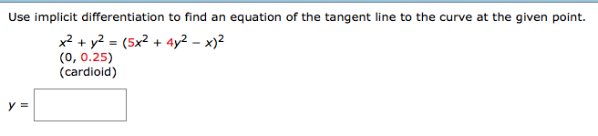Solved Consider the following equation. (a) Find y' y | Chegg.com