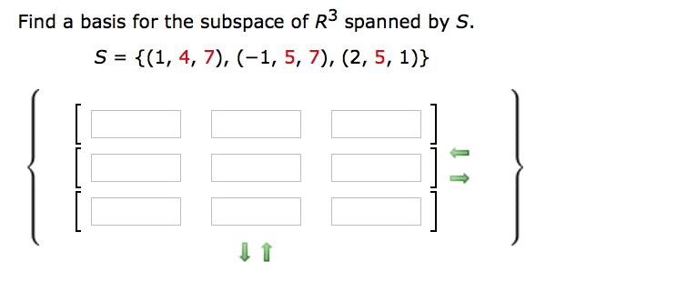 Solved Find a basis for the subspace of R3 spanned by S. | Chegg.com
