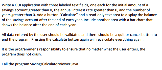 Solved Write a GUI application with three labeled text | Chegg.com