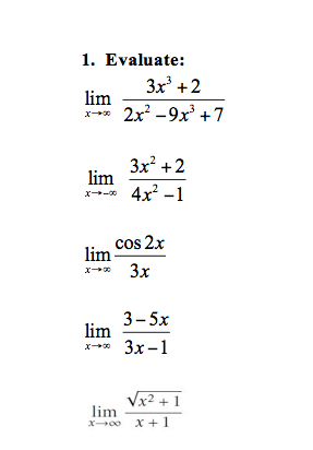 Solved Evaluate: lim_x rightarrow infinity 3x^3 + 2/2x^2 - | Chegg.com