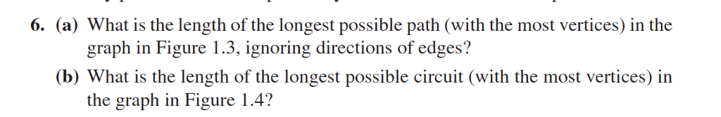 Solved 6. (a) What is the length of the longest possible | Chegg.com