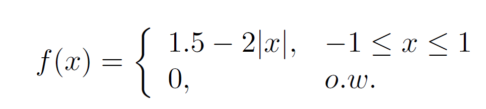 Solved (a) The function . is not a valid probability density | Chegg.com