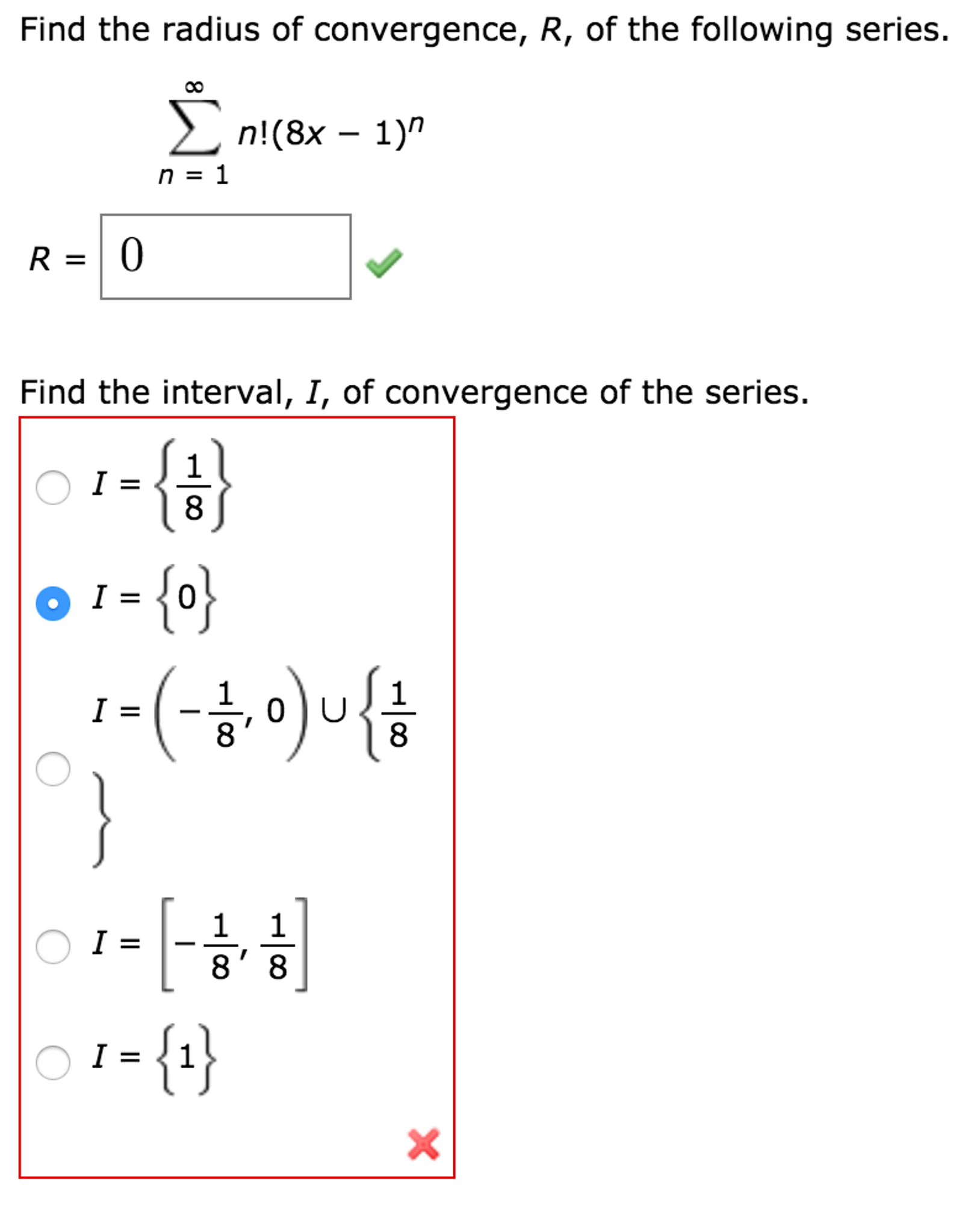 Solved Find the radius of convergence, R, of the following | Chegg.com