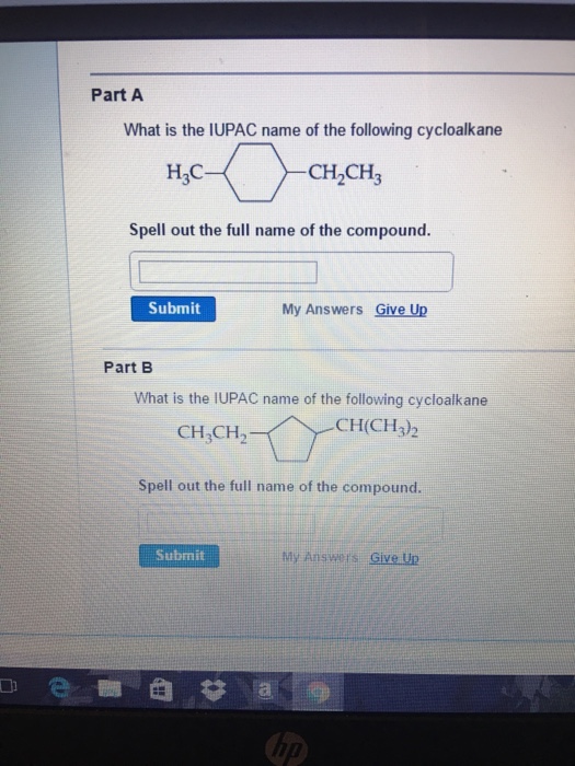 Solved What is the IUPAC name of the following cycloalkane | Chegg.com Solved What is the IUPAC name of the following cycloalkane | Chegg.com