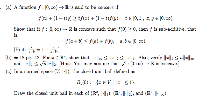Solved A function f: [0, infinity) rightarrow R is said to | Chegg.com