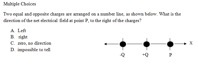 Solved Two equal and opposite charges are arranged on a | Chegg.com