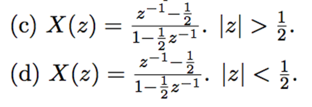 Solved Determine the inverse z-transform for the following | Chegg.com