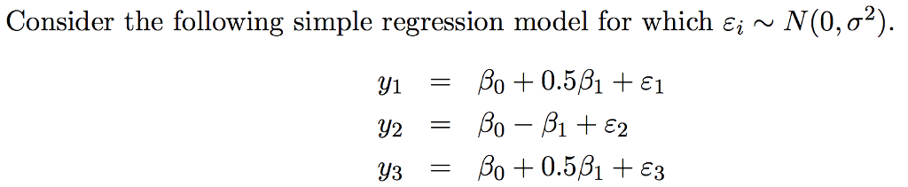 Solved Consider the following simple regression model for | Chegg.com
