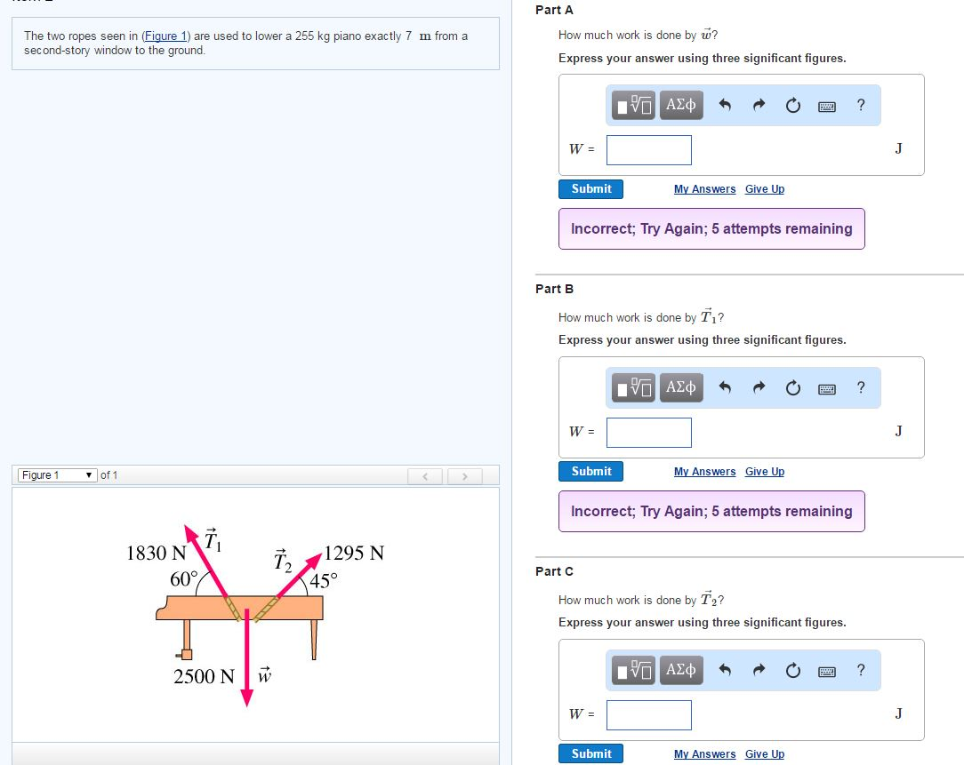 Solved Part A The two ropes seen in (Fiqure 1) are used to | Chegg.com