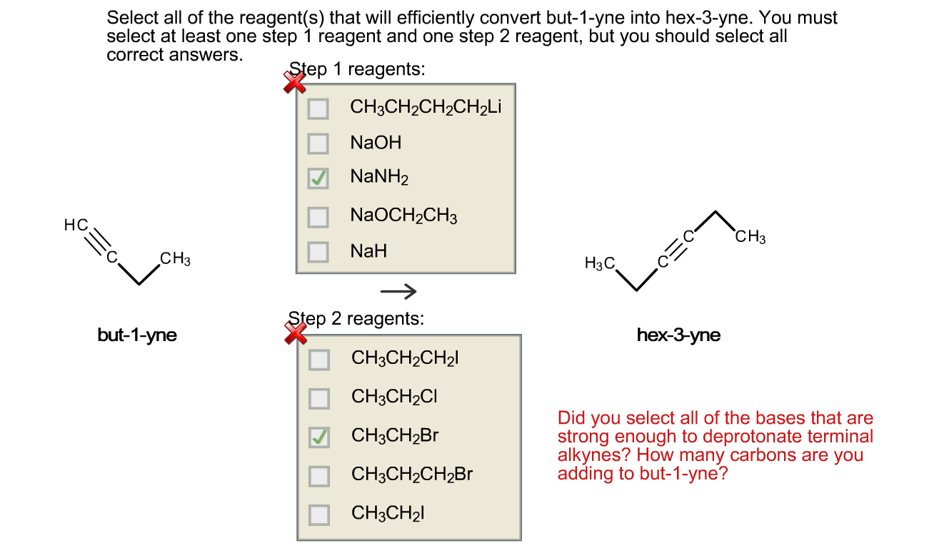 Solved Select all of the reagents that will efficiently | Chegg.com