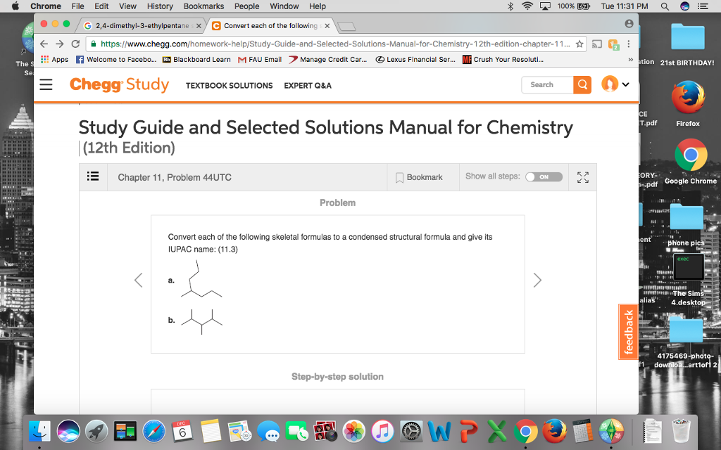 Solved Convert each of the following skeletal formulas to a | Chegg.com