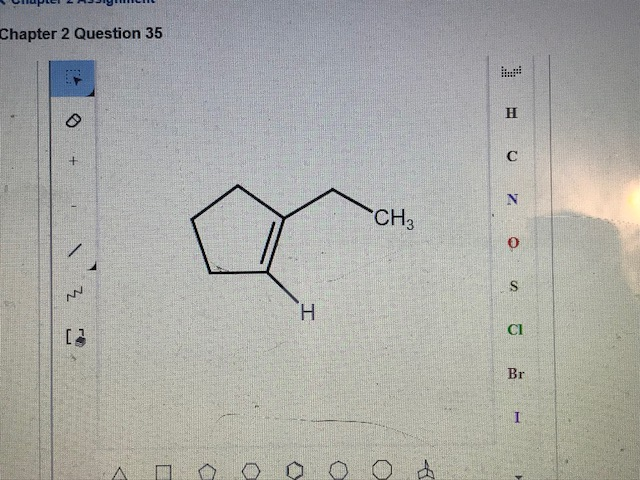 Solved Identify the coplanar atoms in 1-ethylcyclopentene | Chegg.com
