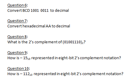Solved Convert BCD 1001 0011 to decimal Convert hexadecimal | Chegg.com