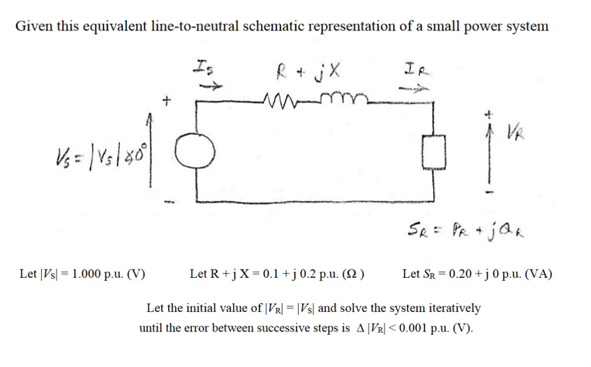 Given this equivalent line-to-neutral schematic | Chegg.com