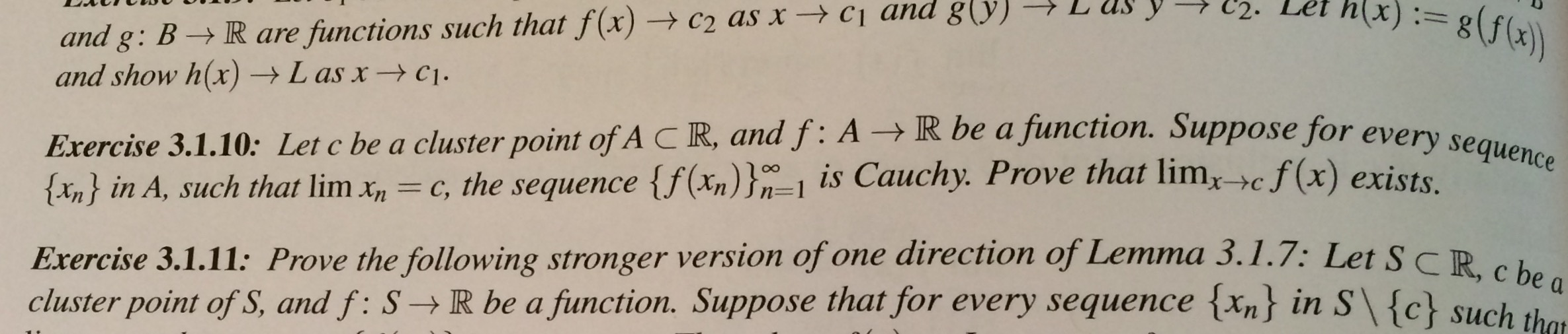 Solved Let c be a cluster point of A R, and f: A rightarrow | Chegg.com