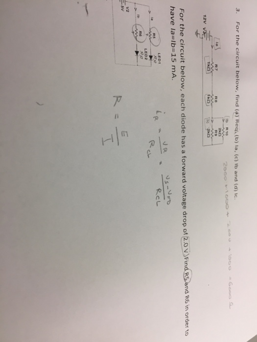 Solved For the circuit below, find (a) Req, (b) Ia, (c) Ib | Chegg.com