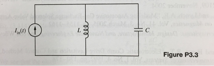 Solved Figure 3.3 shows a parallel LC circuit driven by | Chegg.com