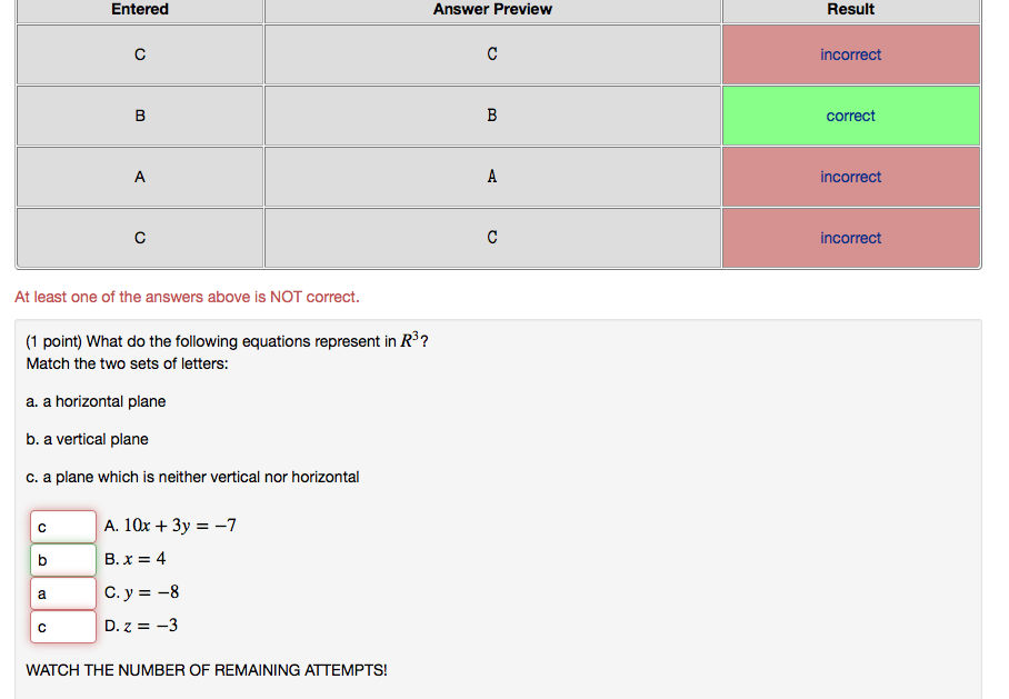 Solved What do the following equations represent in R^3? | Chegg.com