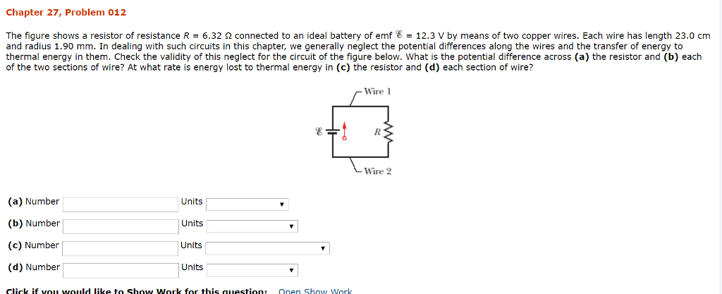 Solved Chapter 27, Problem 012 The figure shows a resistor | Chegg.com
