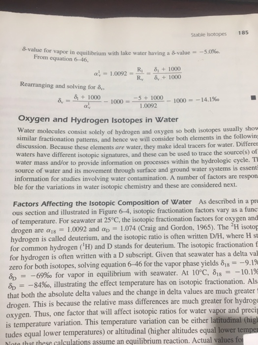 Solved written using the delta notation. isotopic ratio of | Chegg.com