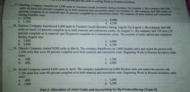 Solved piutu uis peribd plus the units in ending Work in | Chegg.com