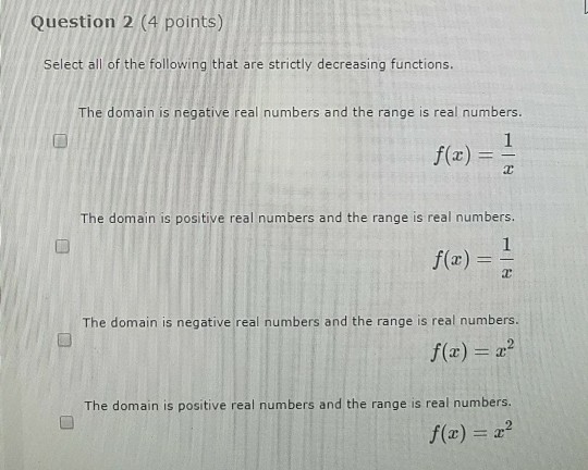 Solved Question 2 (4 points) Select all of the following | Chegg.com