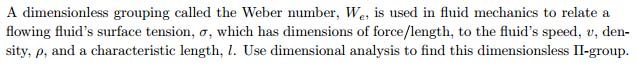 Solved Math Modeling Topic: Dimensional Analysis Question: | Chegg.com