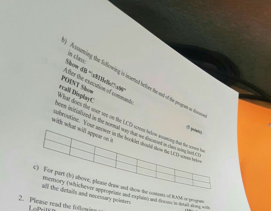 ENS 362 - Microcontrollers Answer all questions in | Chegg.com