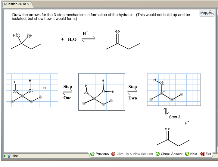 Solved Draw the arrows for the 3-step mechanism in formation | Chegg.com