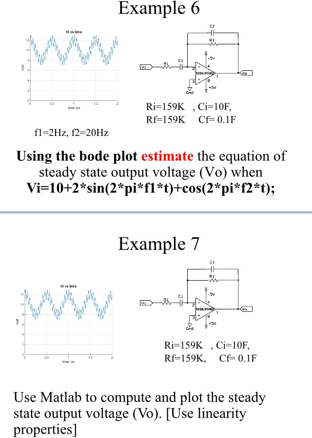 Solved Using the bode plot estimate the equation of steady | Chegg.com