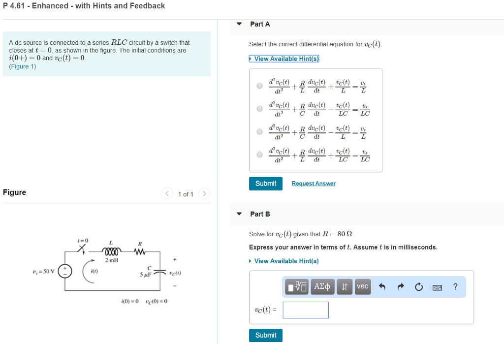 Solved P 4.61 - Enhanced with Hints and Feedback Part A A | Chegg.com