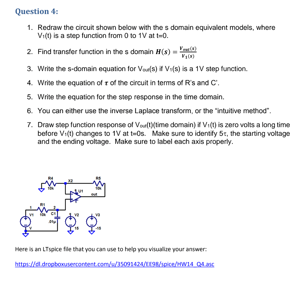 Solved Question 4: 1. Redraw the circuit shown below with | Chegg.com