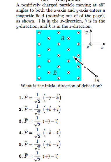 Solved What is the initial direction of deflection? A | Chegg.com