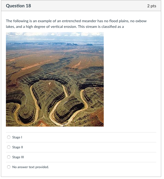 Solved D Question 4 1 pts Which stream has a strong | Chegg.com