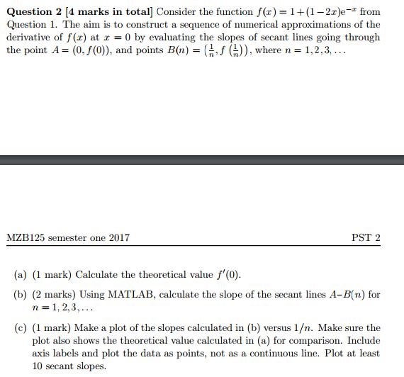 Solved Consider the function f(x) = 1 + (1 - 2x)e^-x from | Chegg.com