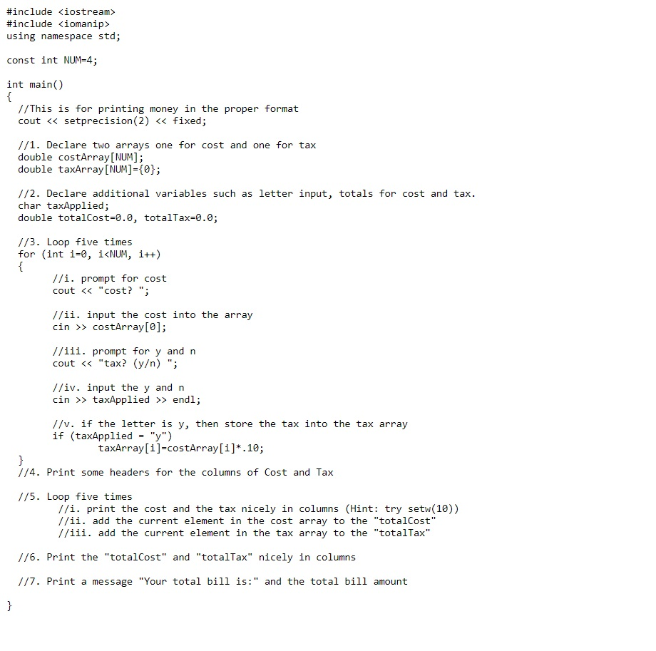 Solved Here is the code in c++, but there are six mistakes | Chegg.com