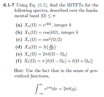 Solved Find the inverse discrete time fourier transform. | Chegg.com