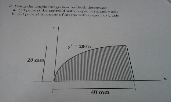 Solved 2. Using the simple integration method, determine: a. | Chegg.com