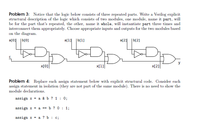Solved Notice that the logic below consists of three | Chegg.com