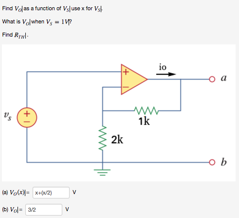 Solved Please find Rth, the values for the other two answers | Chegg.com