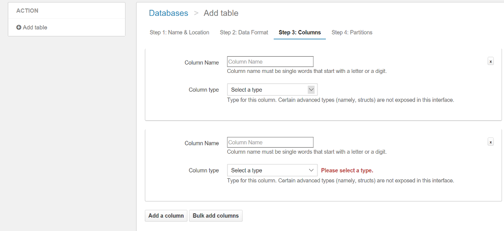 I am having trouble creating a table in AWS Arhena. I | Chegg.com
