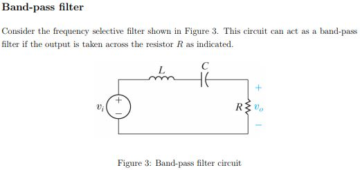 Solved High-pass filter Consider the frequency selective | Chegg.com